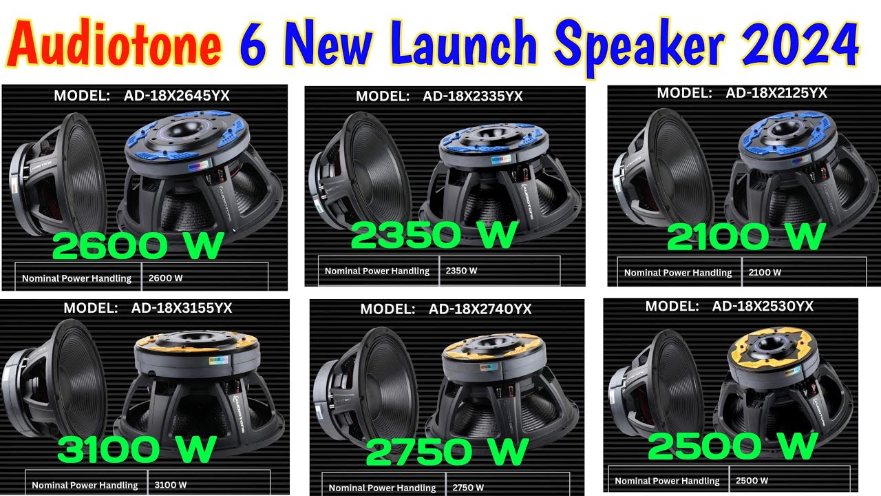 Audiotone 6 New Modal Launch Bass Speaker 2024 Details & Price || AD ...