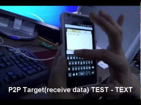 NFC Reader NFC-1000 P2P Target mode TEST - YouTube