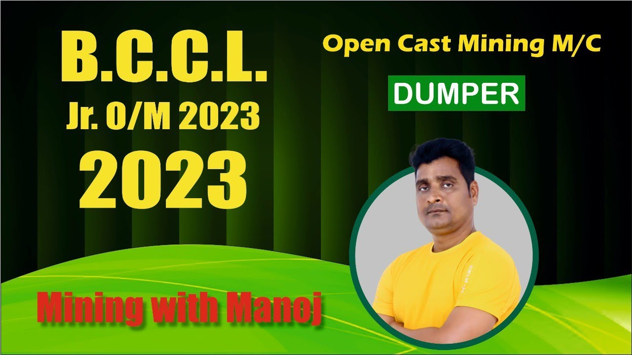 BCCL VACANCY I Opencast mining l Dumper - YouTube