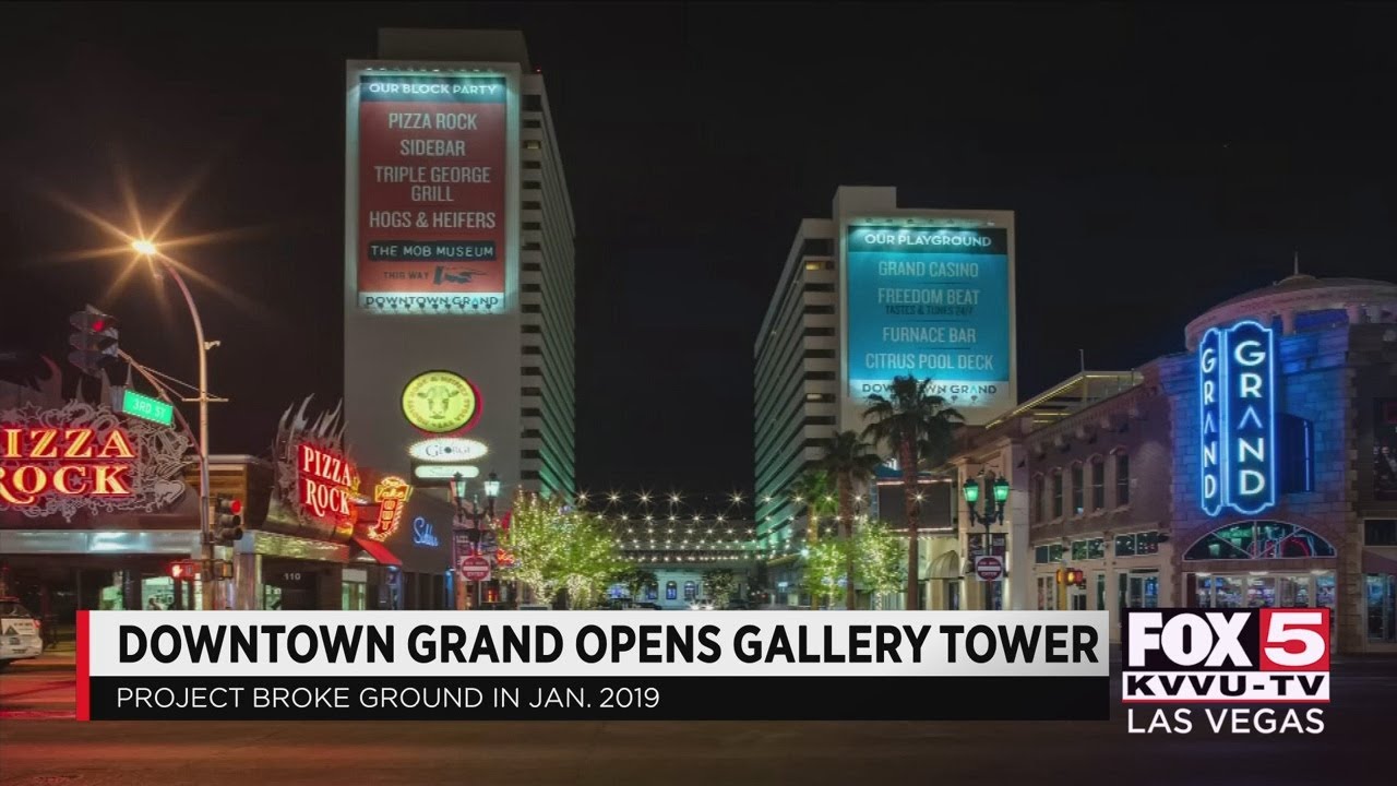 Downtown Grand opens new hotel tower - YouTube