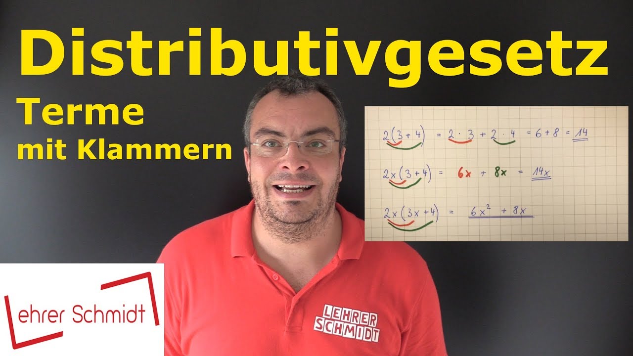 Terme - Distributivgesetz - Klammern auflösen - ganz einfach erklärt ...