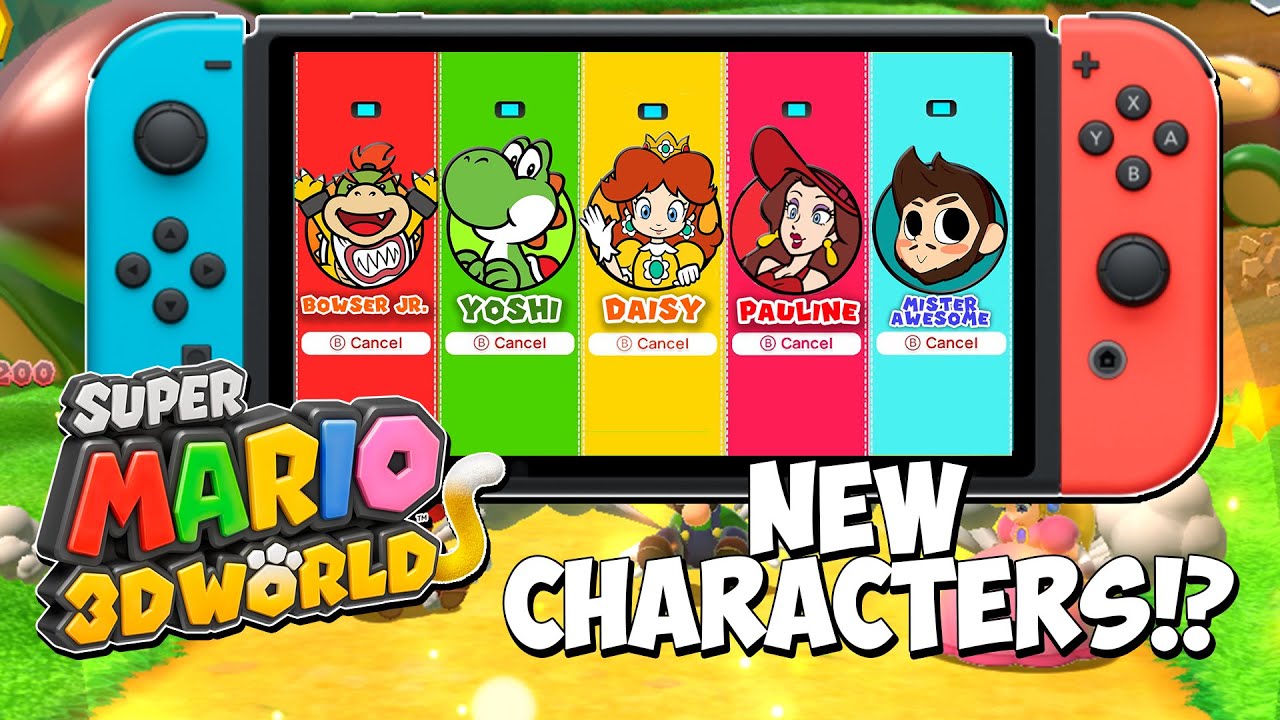 What NEW CHARACTERS could be PLAYABLE for Super Mario 3D World!? - Road ...