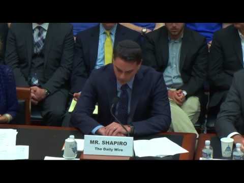 Ben Shapiro testifies before Congress on Campus Free Speech 7/27/17 ...