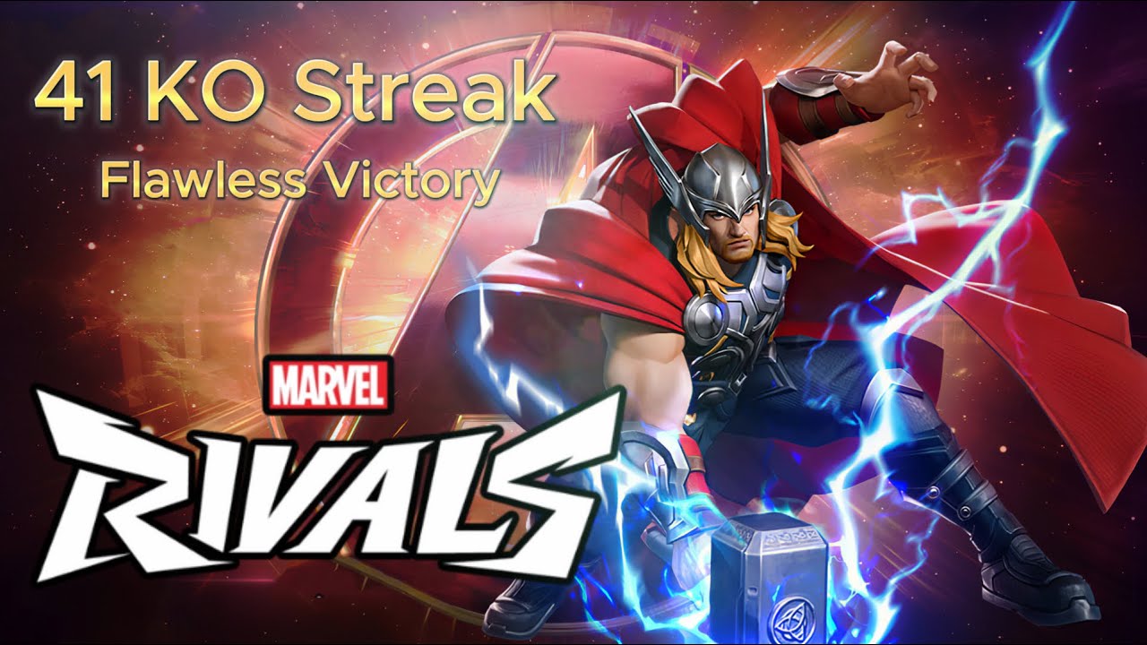 Marvel Rivals Thor Montage- 41 KO Streak, Flawless Victory - YouTube