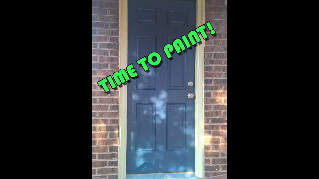 Painting the back door :: Tips, tricks, and process - YouTube