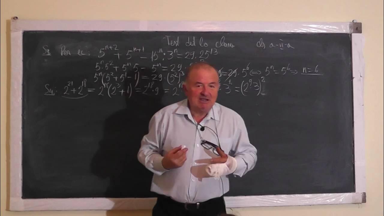 1/2 Lectia 1096 Operatii cu puteri Compararea a 2 puteri Factor comun Sume Divizibilitate ...