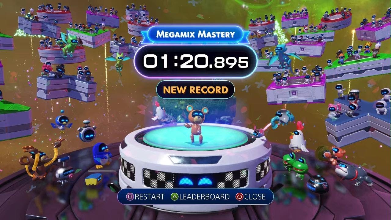 World Record Astro Bot MegaMix Mastery 1:20.895 (Worlds First 1:20 ...