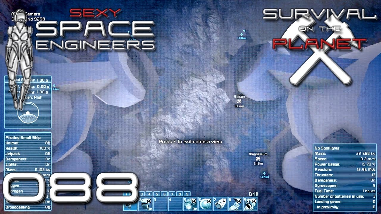 Sexy Space Engineers #088 - Dig for Silicon Ω Let's Play Space ...
