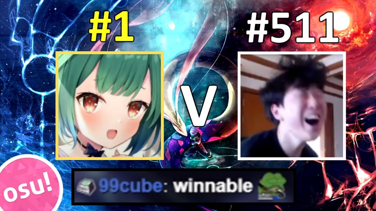 1V1 WITH RANK #1 PLAYER IN osu! - mrekk vs Hugofrost (feat. Binfy ...