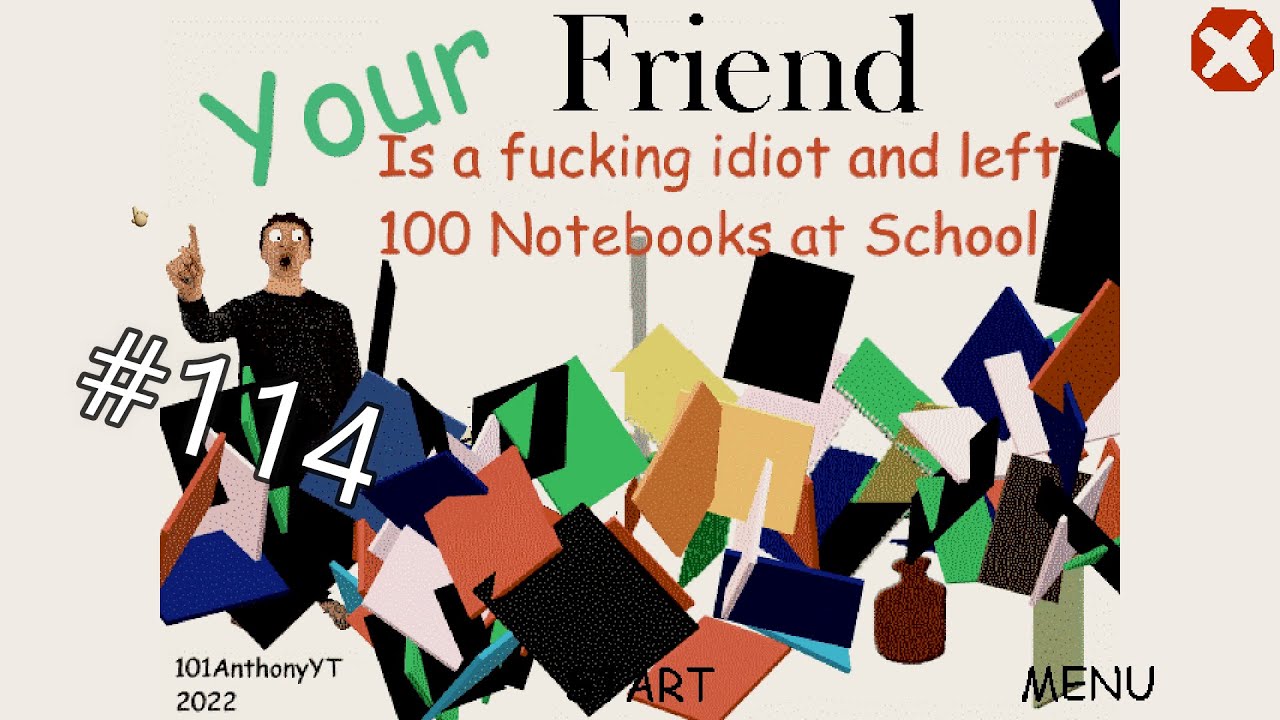 100 NOTEBOOKS TO WIN ?! | Your Friend is Dumb and Left 100 Notebooks at ...