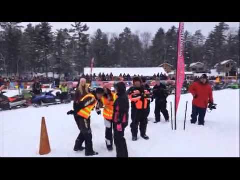 Pending World Record in a snowmobile bikini run!