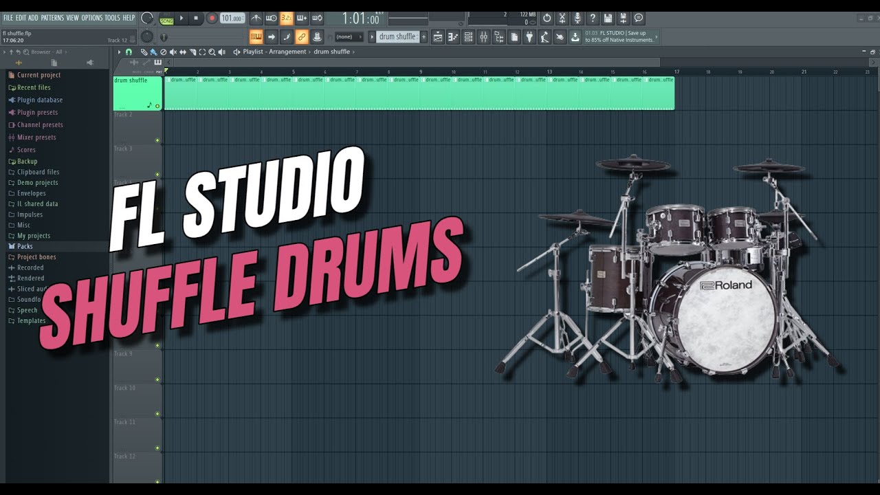 How To Make A Shuffle Beat In FL STUDIO - YouTube