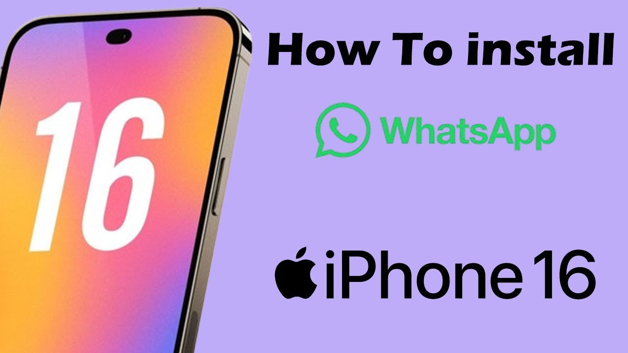 How to install whatsapp on iPhone 16 - YouTube