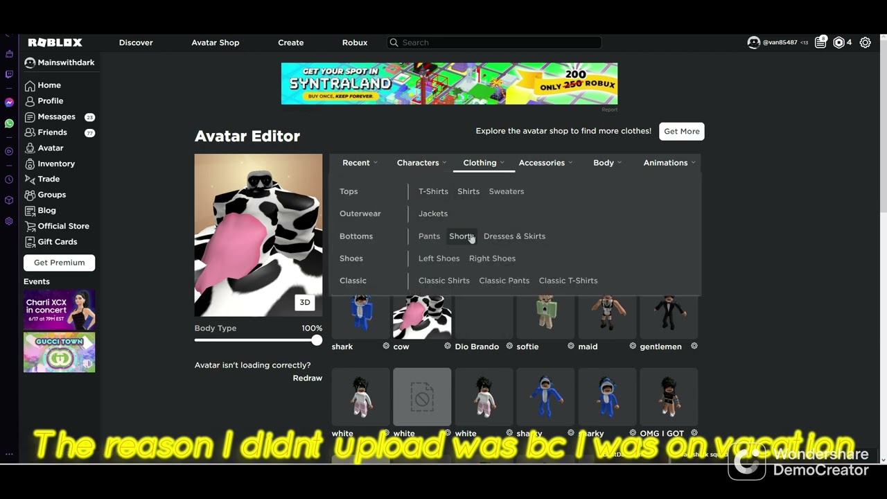 How to do the bodyless glitch in roblox (idk if this was a thing) - YouTube