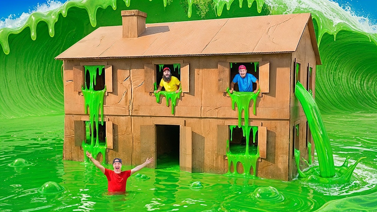 Escaping 7 EXTREME Cardboard HOUSES! - YouTube