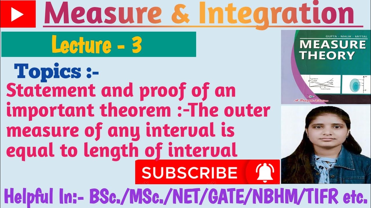 |Lec-3|The outer measure of any interval is equal to length of interval#telegram#playlist#links👇 ...