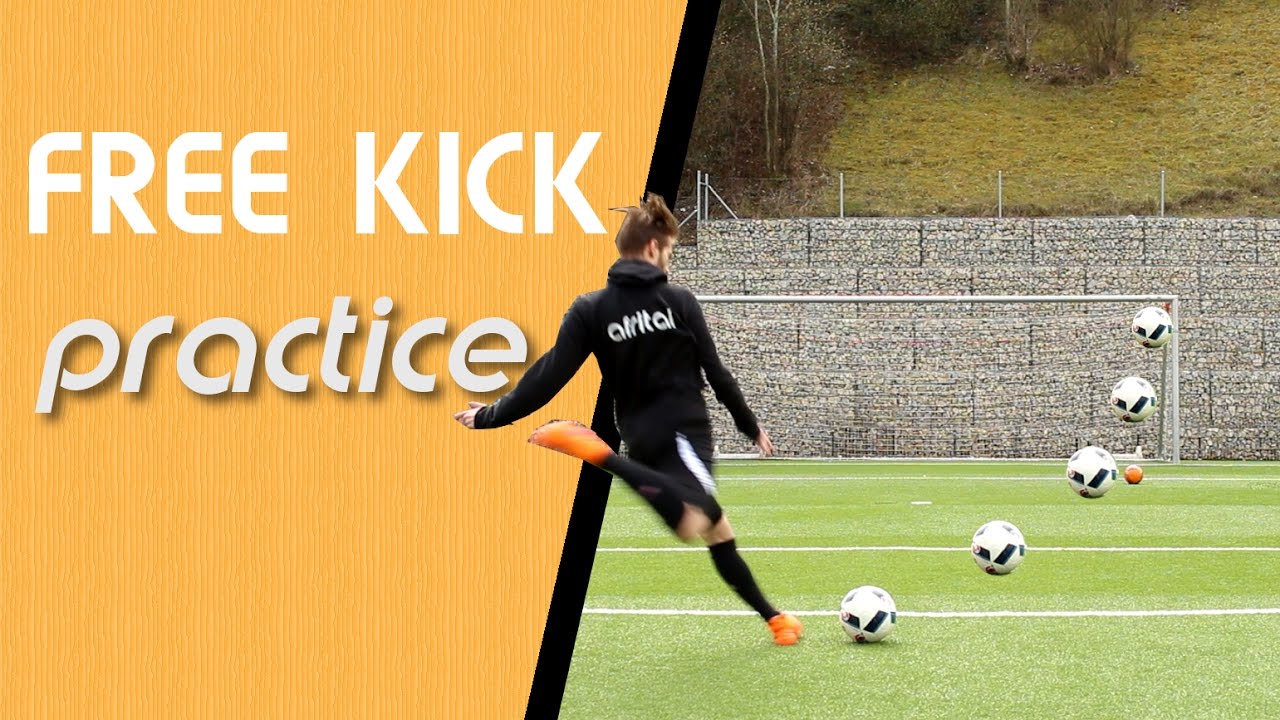 Free Kick Training - Practice Makes Perfect! - YouTube