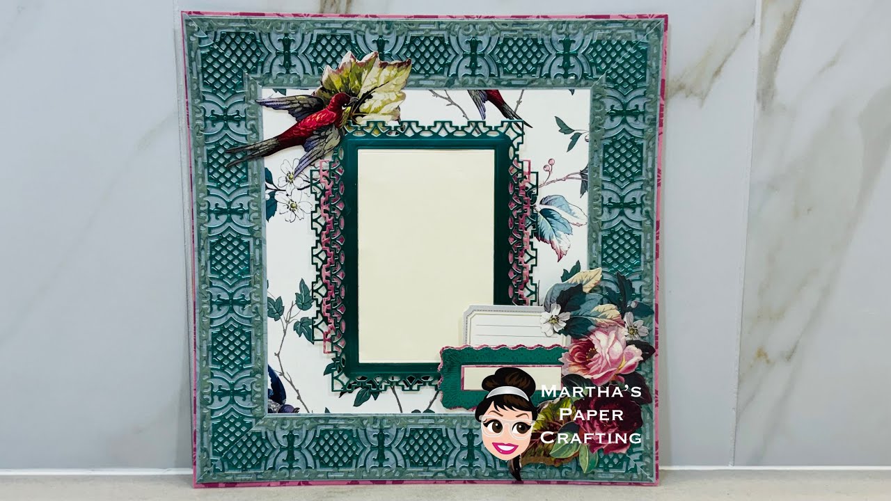 Anna Griffin Heritage Collection & Paris Green scrapbook layout! Martha ...