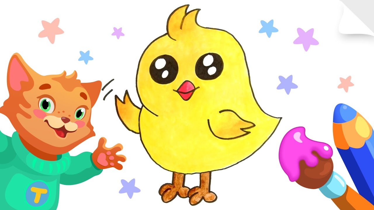How to Draw a Cute Baby Chick for Kids: Easy Step-by-Step Tutorial ...