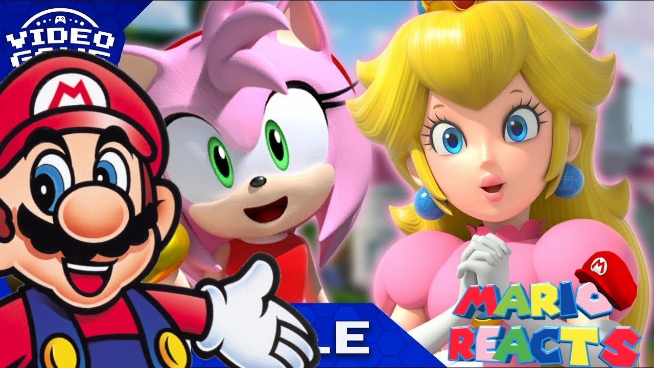 Who Is The Best Girl? | Mario Reacts To Princess Peach vs. Amy Rose ...