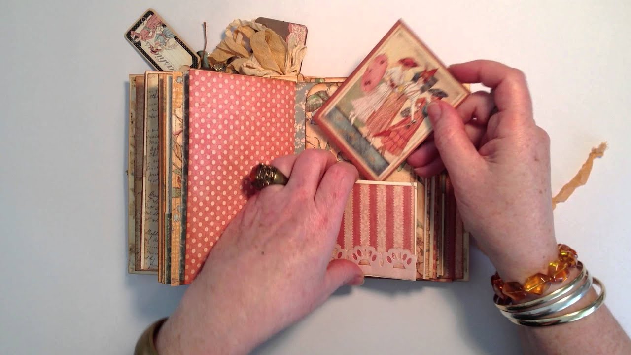 Graphic 45 Ladies Diary Journal/Mini Album - YouTube