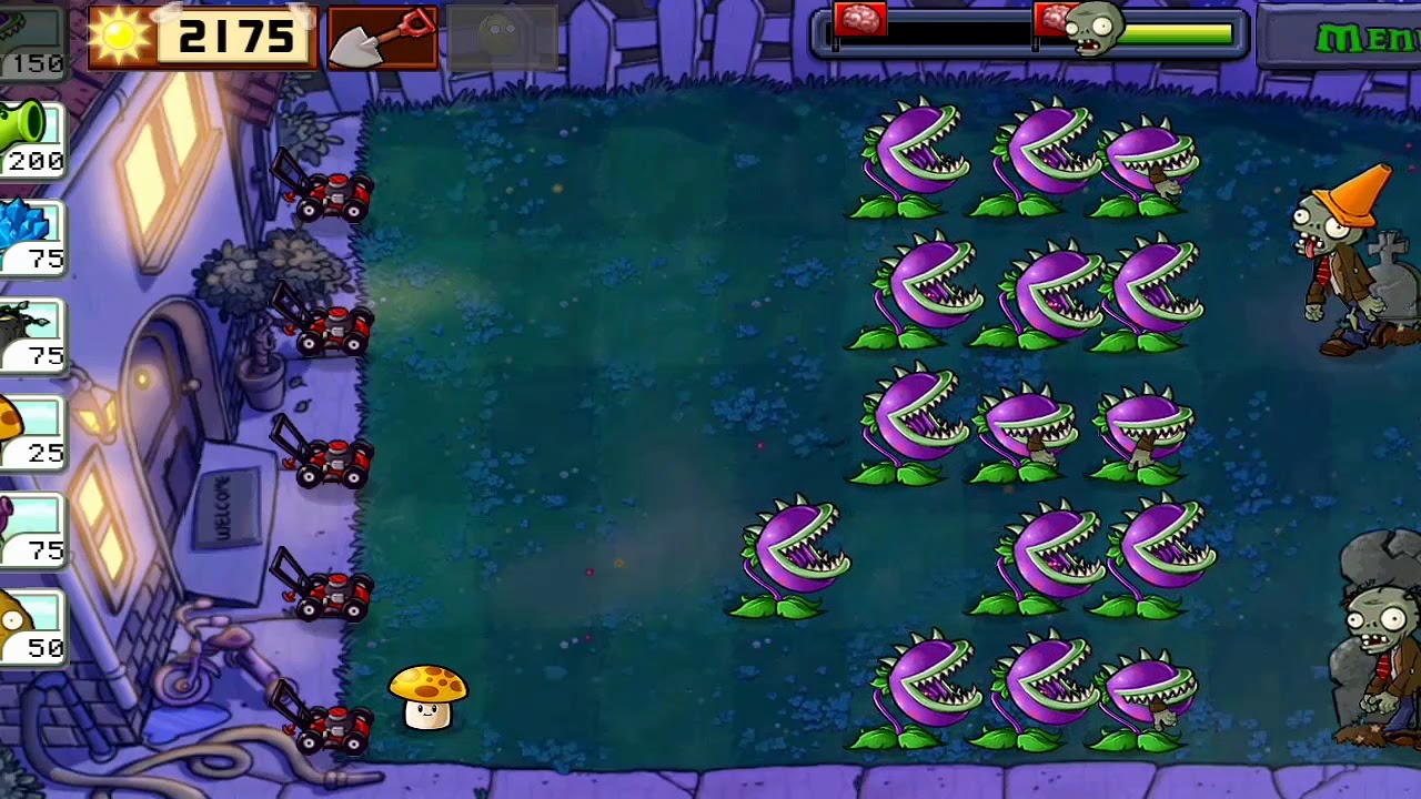 plants vs zombies full chompers ( mod ) - YouTube