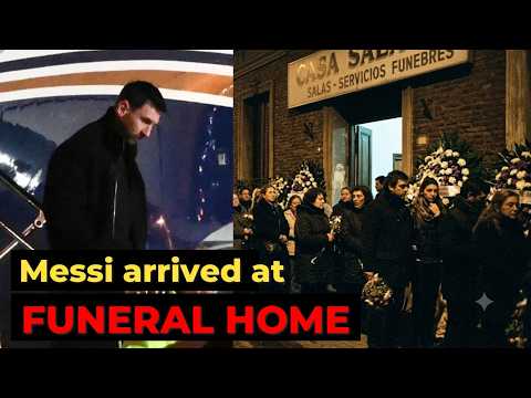 Messi and family arrived at funeral, De Paul and teammates show support ♥