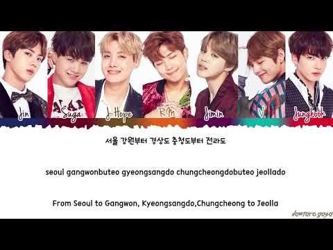 BTS (방탄소년단) – 'Satoori Rap' (팔도강산) Lyrics [Color Coded_Han_Rom_Eng]