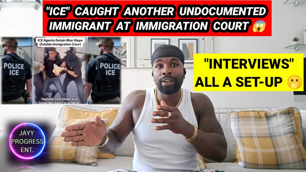 LIVE FOOTAGE "ICE" ARRESTING ANOTHER MAN AT IMMIGRATION INTERVIEW 😱 HE ...