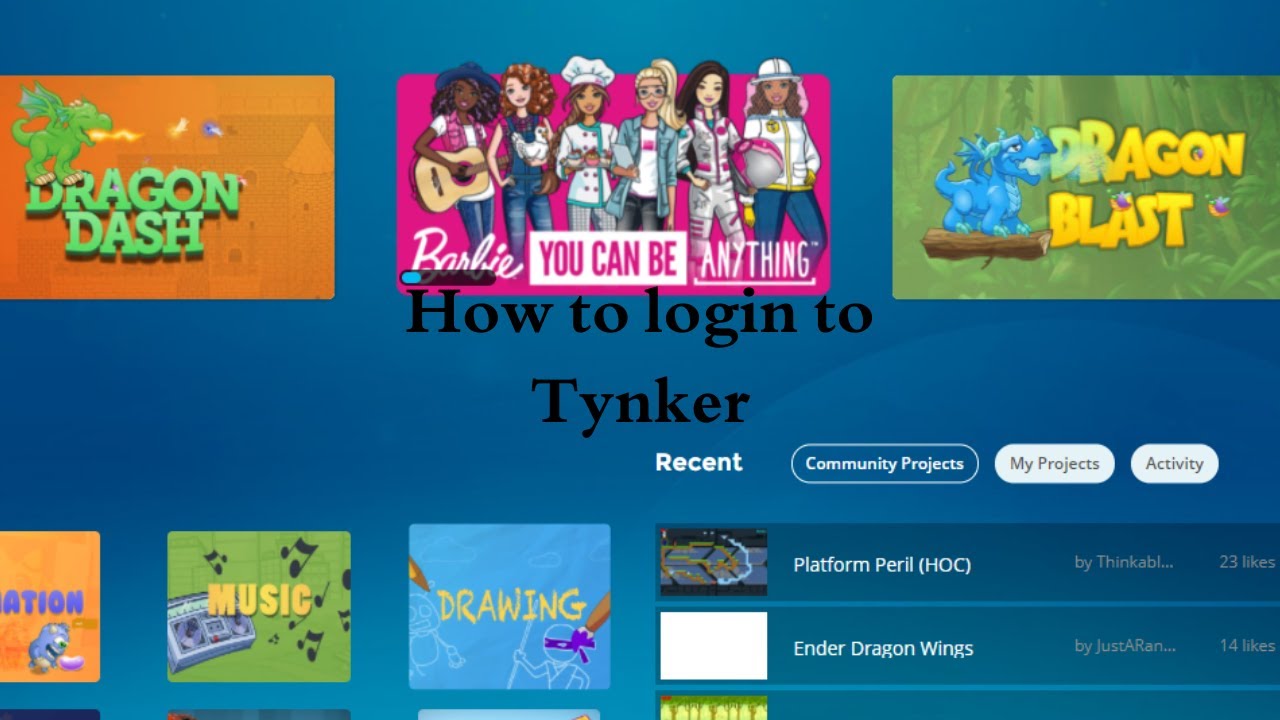 HOW DO WE LOGIN TO TYNKER? - YouTube
