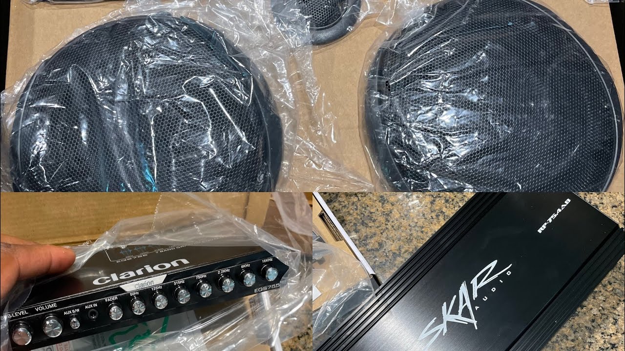 Skar audio 4-channel, Skar audio component speakers Clarion eq, - YouTube