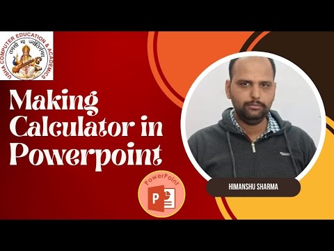 Creating a PowerPoint Calculator with VBA - A Tutorial by Usha Computer Education and Academics ...