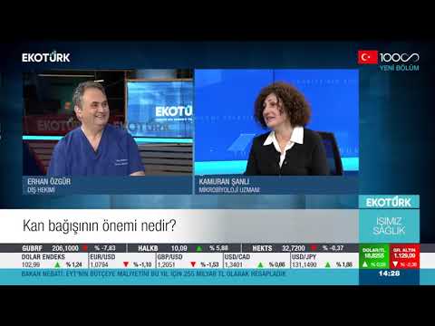 Çam Sakura Şehir Hastanesi Kan Transfüzyon Merkezi Sor.  Uz. Dr. Kamuran Şanlı #Ekoturk ekranlarında