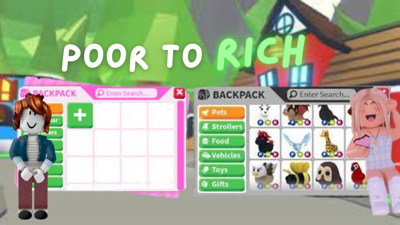 Poor to RICH Challenge! - Adopt Me - YouTube