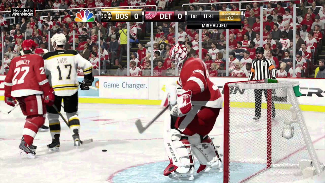 [NHL15 One] Bruins@Red Wings//First Half [All Stars/Hardcore] - YouTube