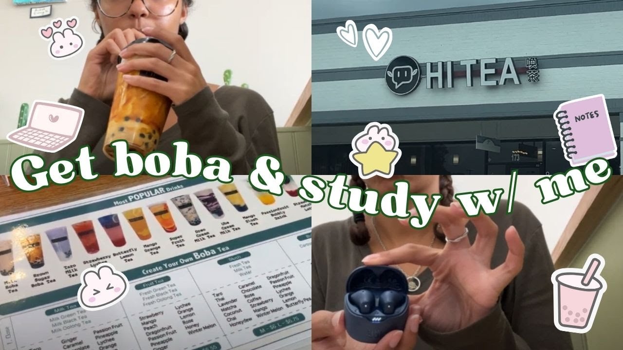 Get boba & study w/ me 🧋|| 25 min timer & lofi music ️ - YouTube