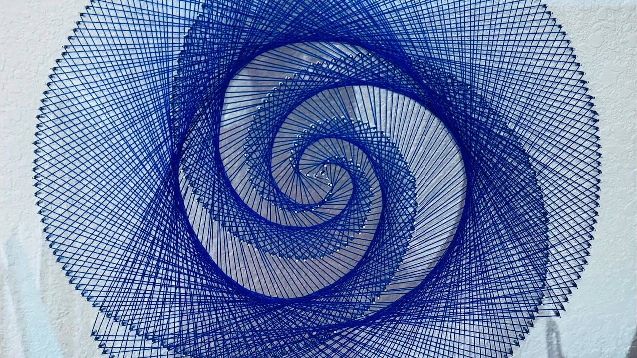 Acrylic String Art attempt #1 - YouTube