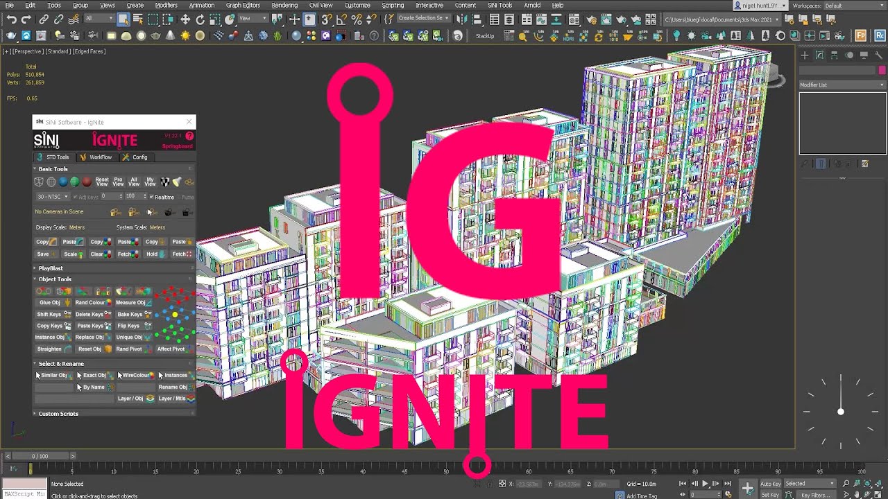 Select similar 3D objects and create instanced proxies - YouTube