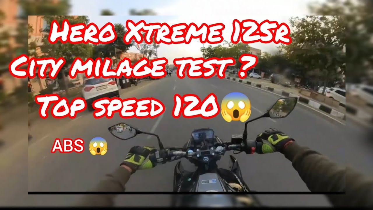 🇮🇳Hero Xtreme 125r ||City milage test?😱abs braking test?? #latestnews # ...