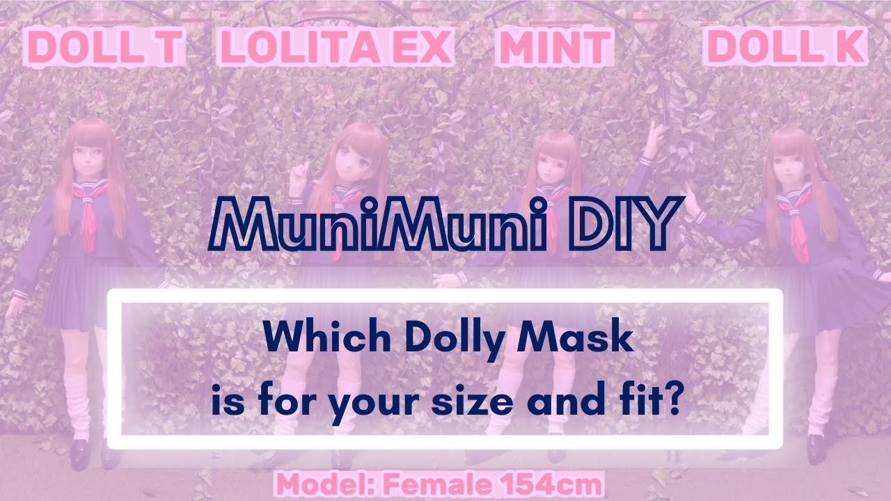 【DOLLY MASK】Compare the size and fit in different masks - YouTube