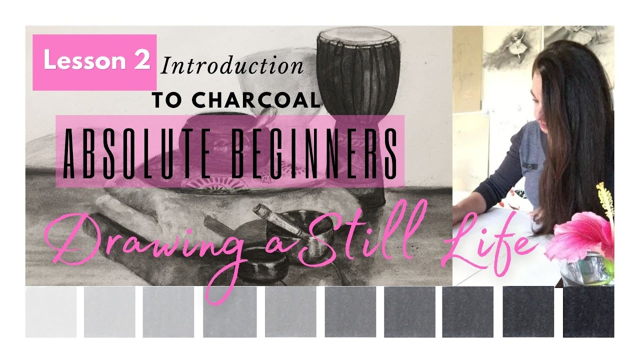 Drawing still life with charcoal | Introduction to charcoal for ...
