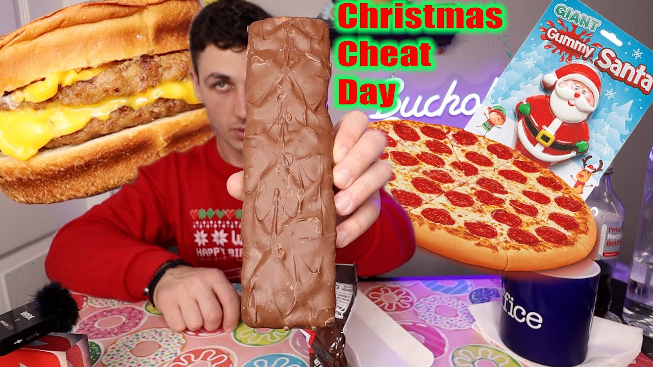 11,000 Calorie Christmas Cheat Day! 🎅🏼 - YouTube