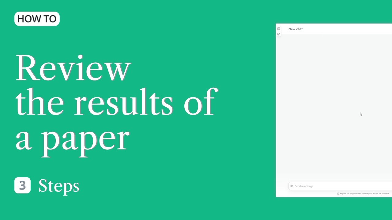 How to review the results of a paper with scienceOS? | AI Research Tool ...