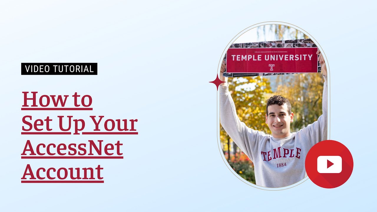 How to Set Up Your AccessNet Account - YouTube