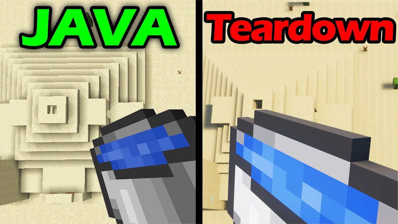 water bucket MLG as java vs teardown - YouTube