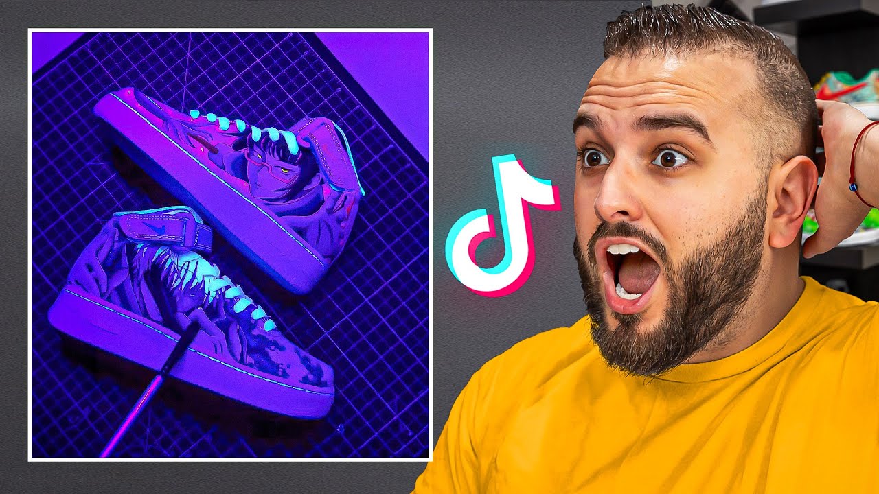 Artist REACTS to Viral Custom Shoe TikToks Pt 5 - YouTube