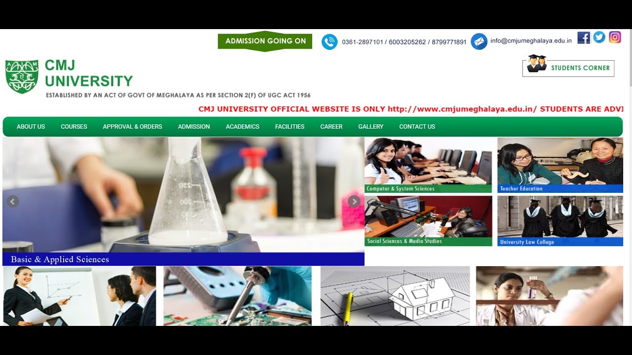 CMJ University in Jorabat, Meghalaya full details.----SearchMe (All-in ...