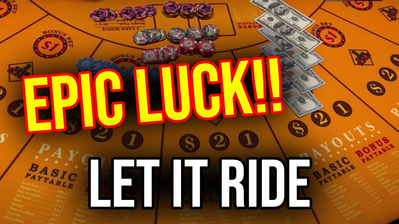 VERY LUCKY RUN ON LET IT RIDE POKER!! @renotahoe #ad - YouTube