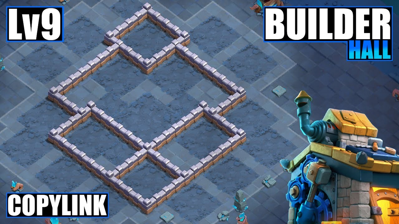 NEW BEST Base Layout for Builder Hall lv.9 (Updated) + Results and ...