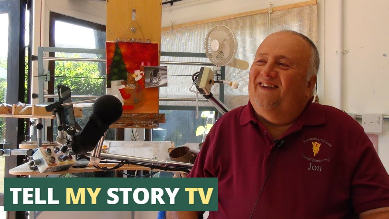 Jon Clayton - Disabled Mouth Artist: TellMyStoryTv - YouTube